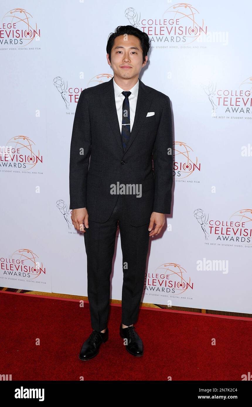 Steven Yeun arrives at the 34th College Television Awards presented by ...