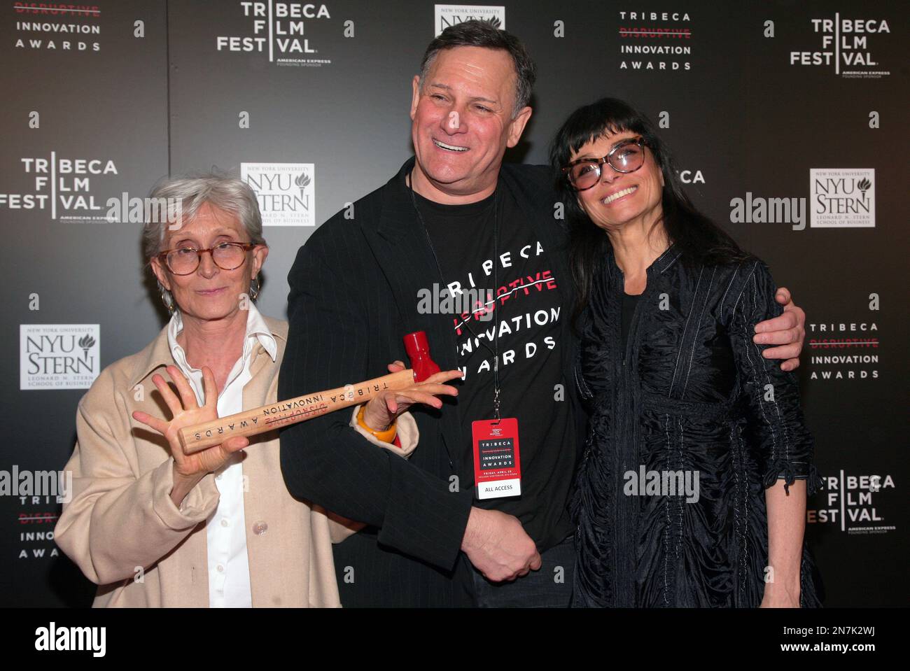 From left, choreographer Twyla Tharp, Tribeca Film Festival co-founder ...