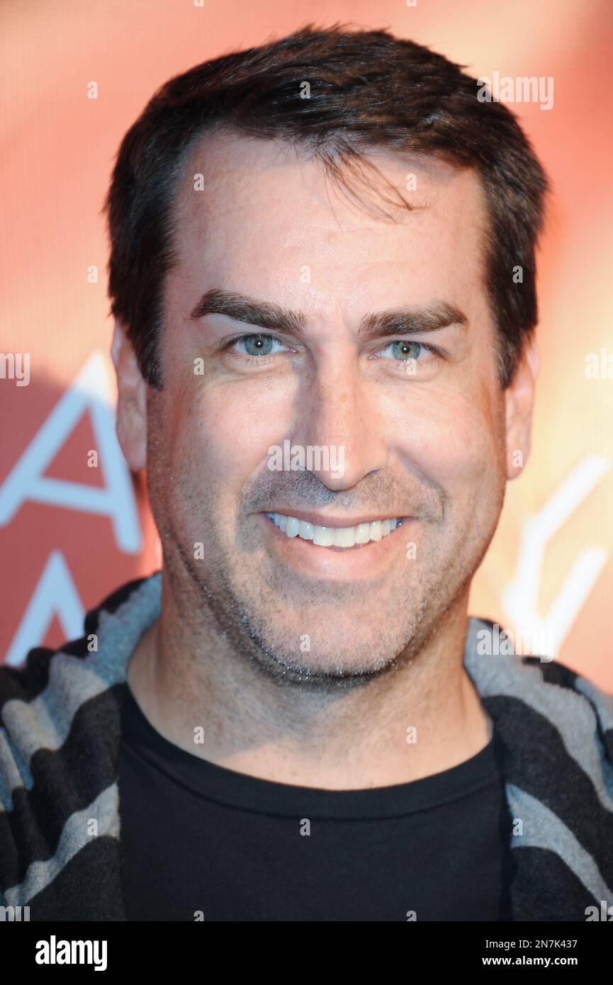 Rob Riggle arrives at Seth Rogen's "House Party" with Hilarity for ...