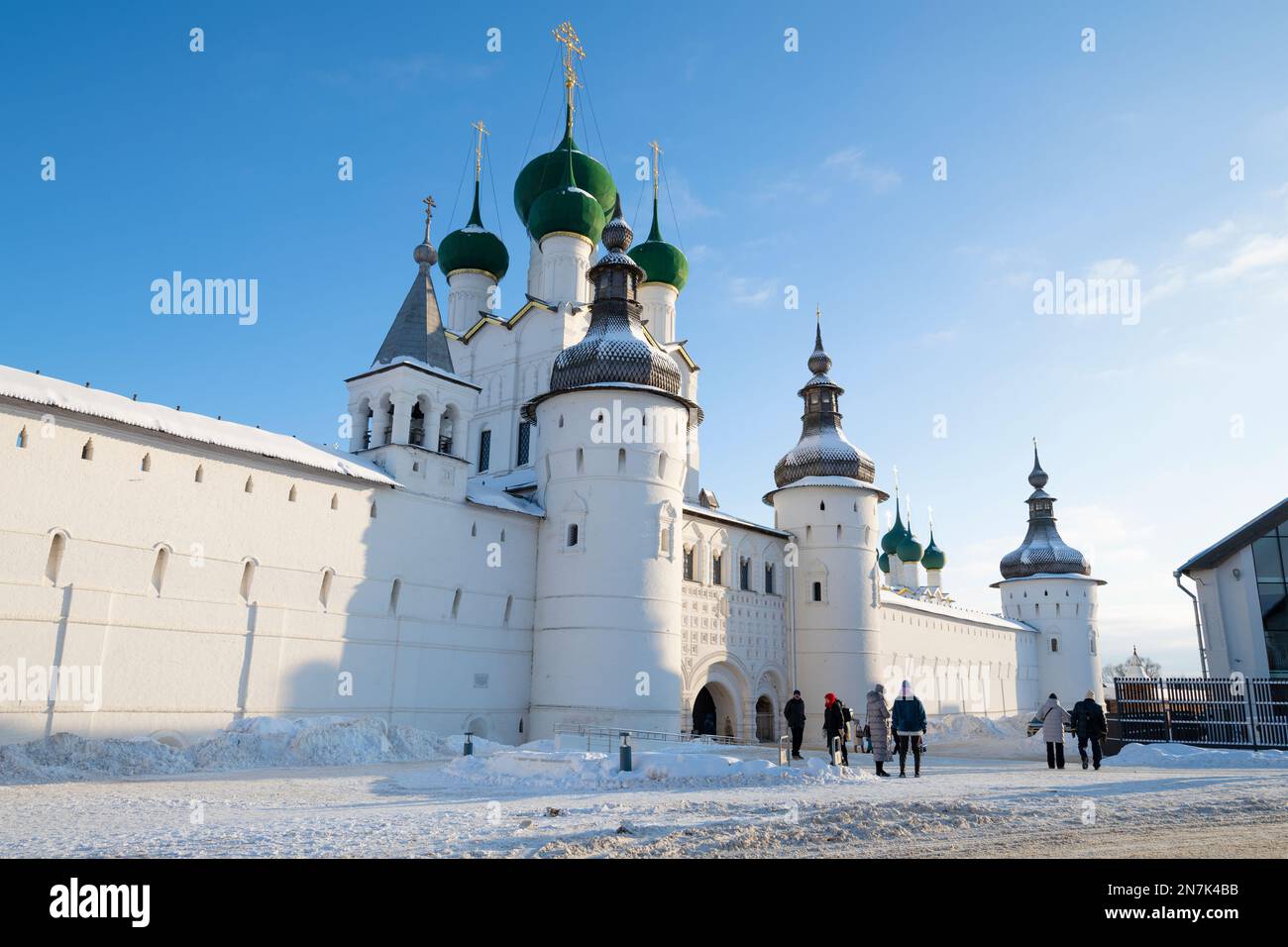 ROSTOV, RUSSIA - JANUARY 04, 2023: View of the main entrance to the ...