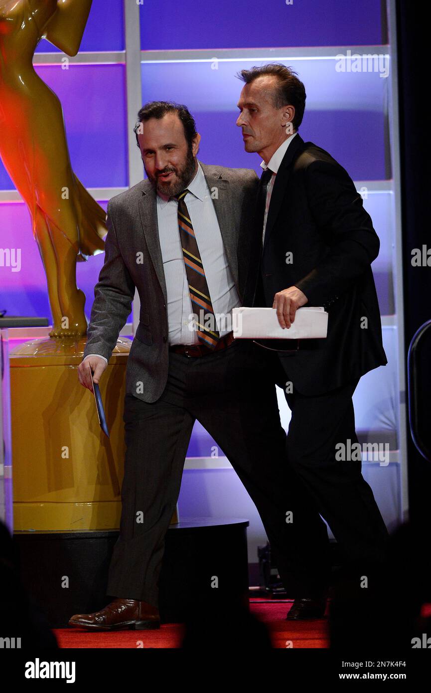 (L-R) Jason Ensler and Robert Knepper onstage at the 34th College ...