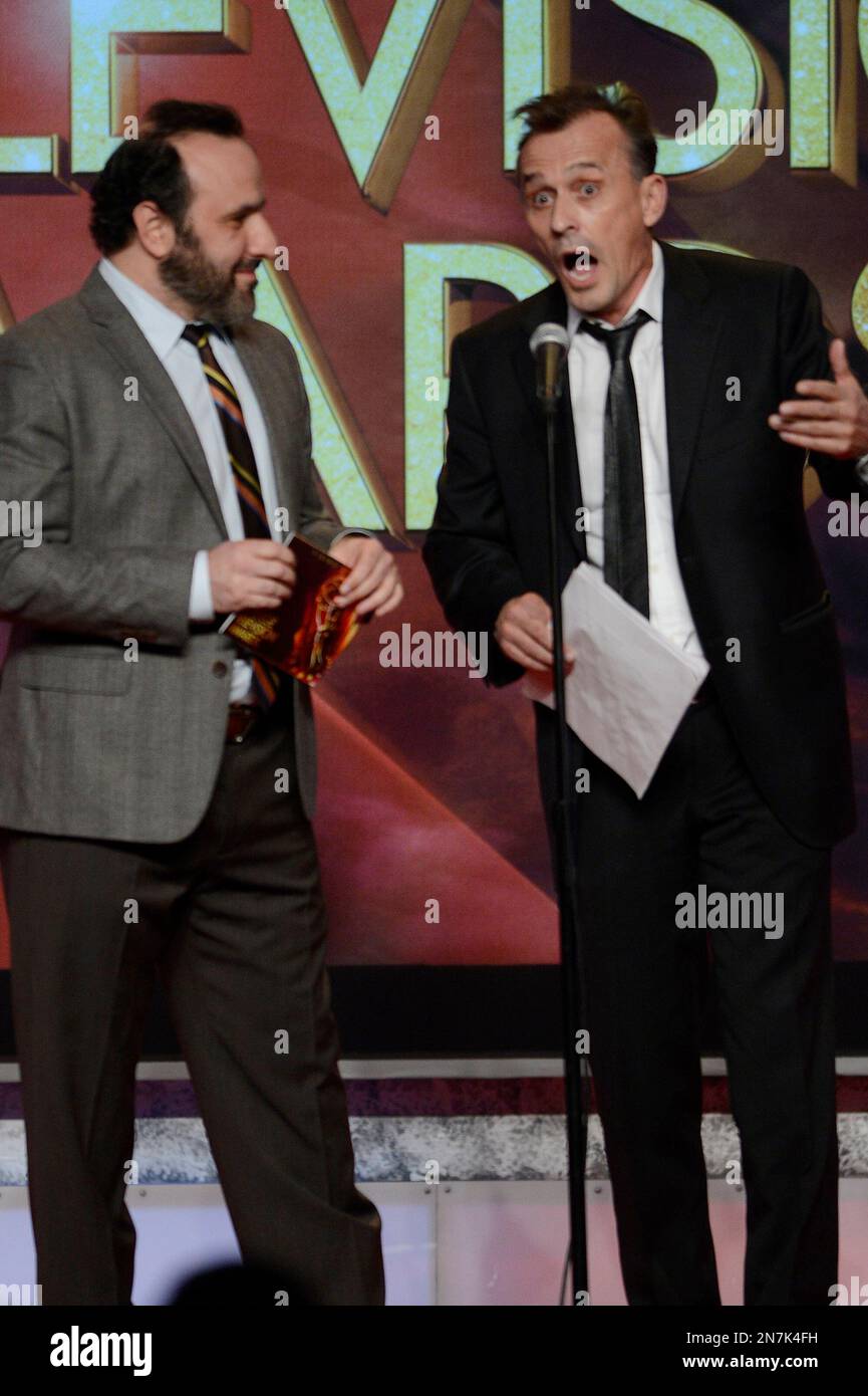 (L-R) Jason Ensler and Robert Knepper onstage at the 34th College ...
