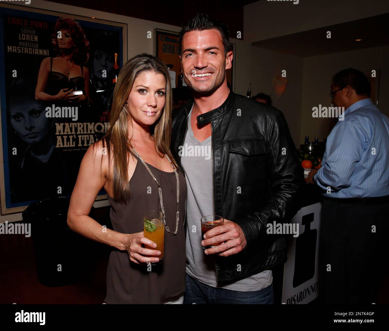 Amanda Lockwood and Aiden Turner attend the premiere Of Sony Picture ...