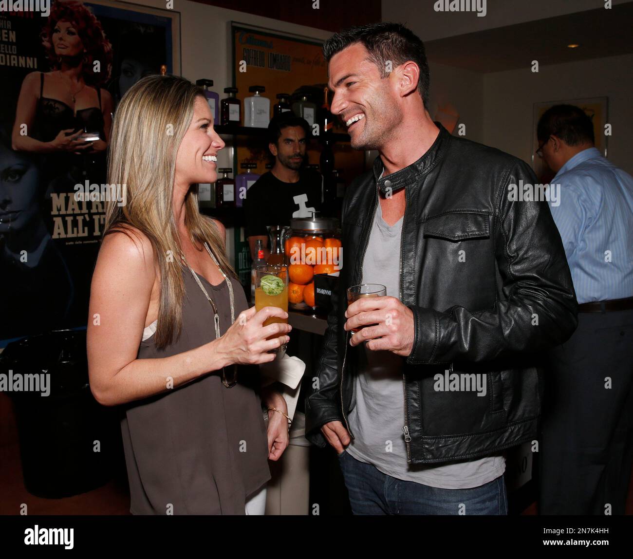 Amanda Lockwood and Aiden Turner attend the premiere Of Sony Picture ...