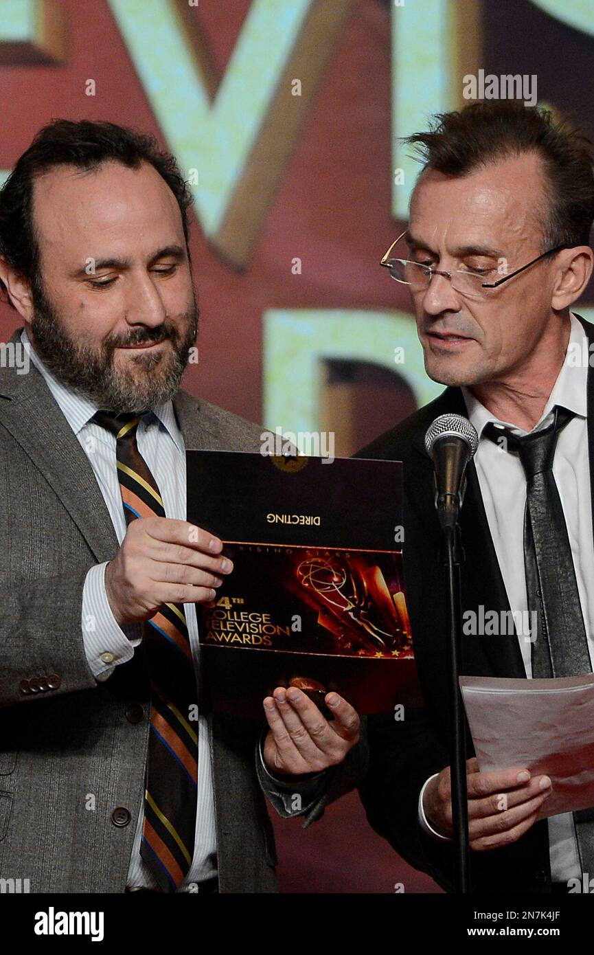 (L-R) Jason Ensler and Robert Knepper onstage at the 34th College ...