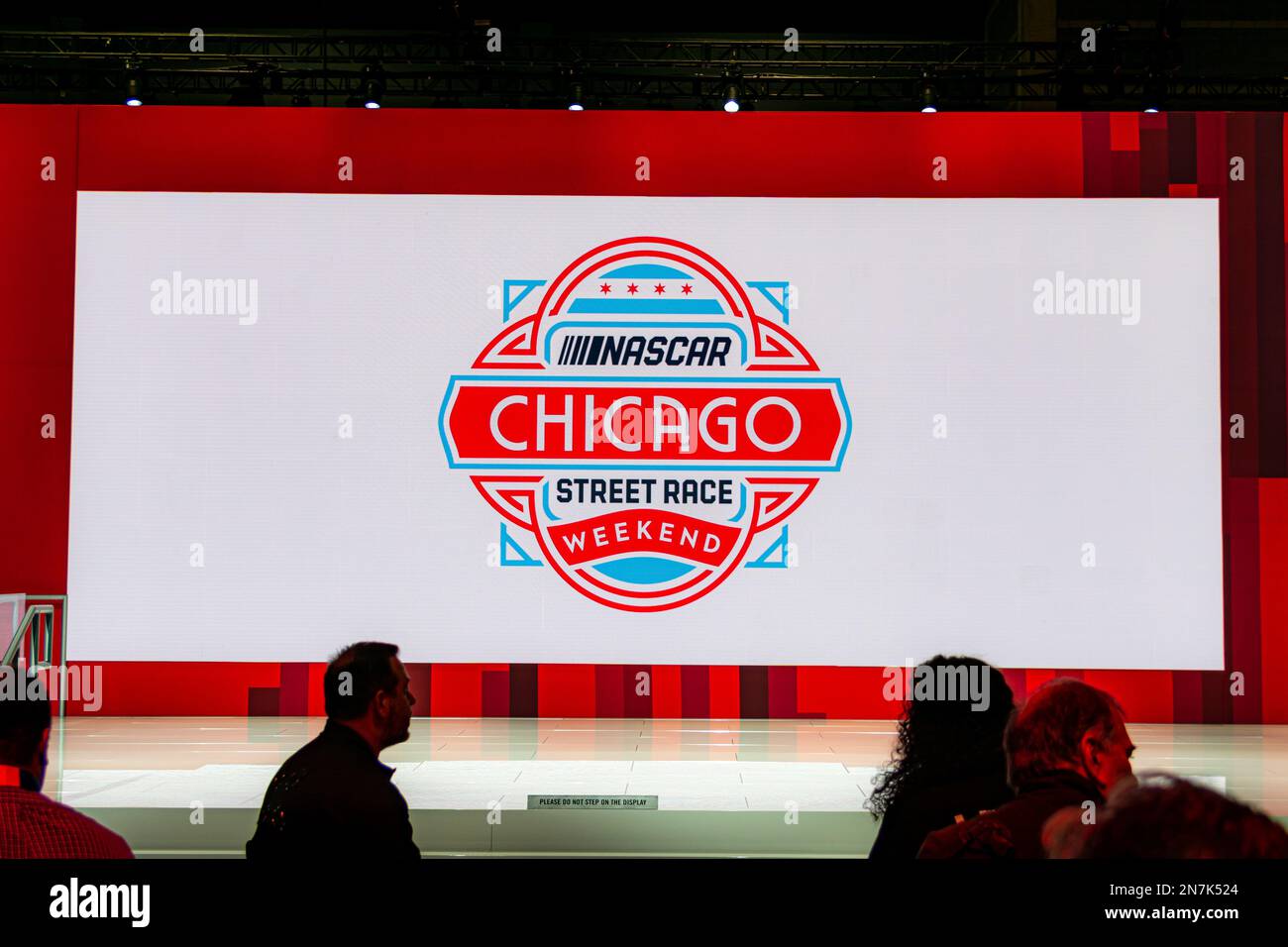 Chicago, IL, USA - February 9, 2023: NASCAR Chicago Street Race stage ...