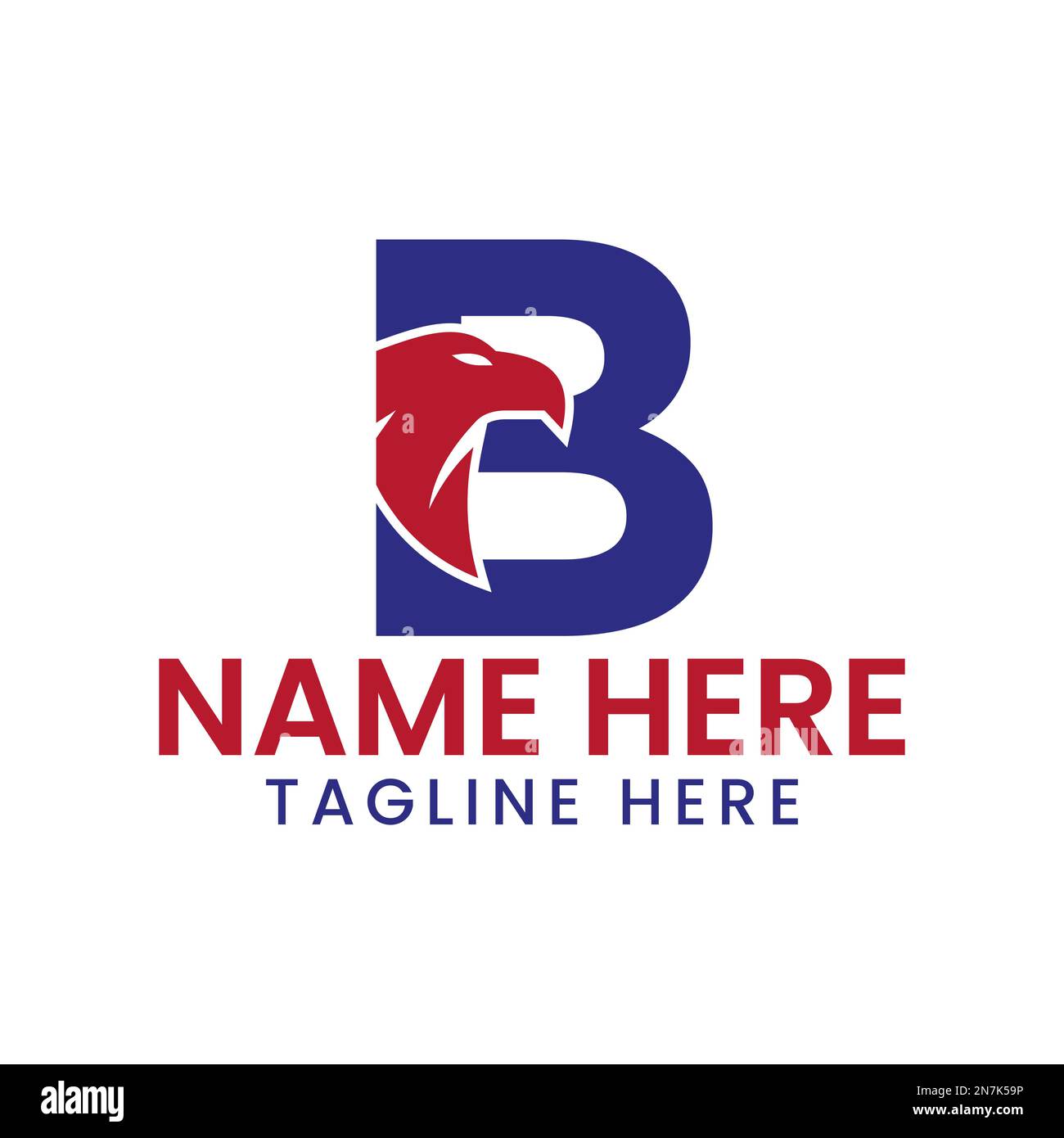 Letter B Eagle Logo Design Vector Template Stock Vector Image & Art - Alamy