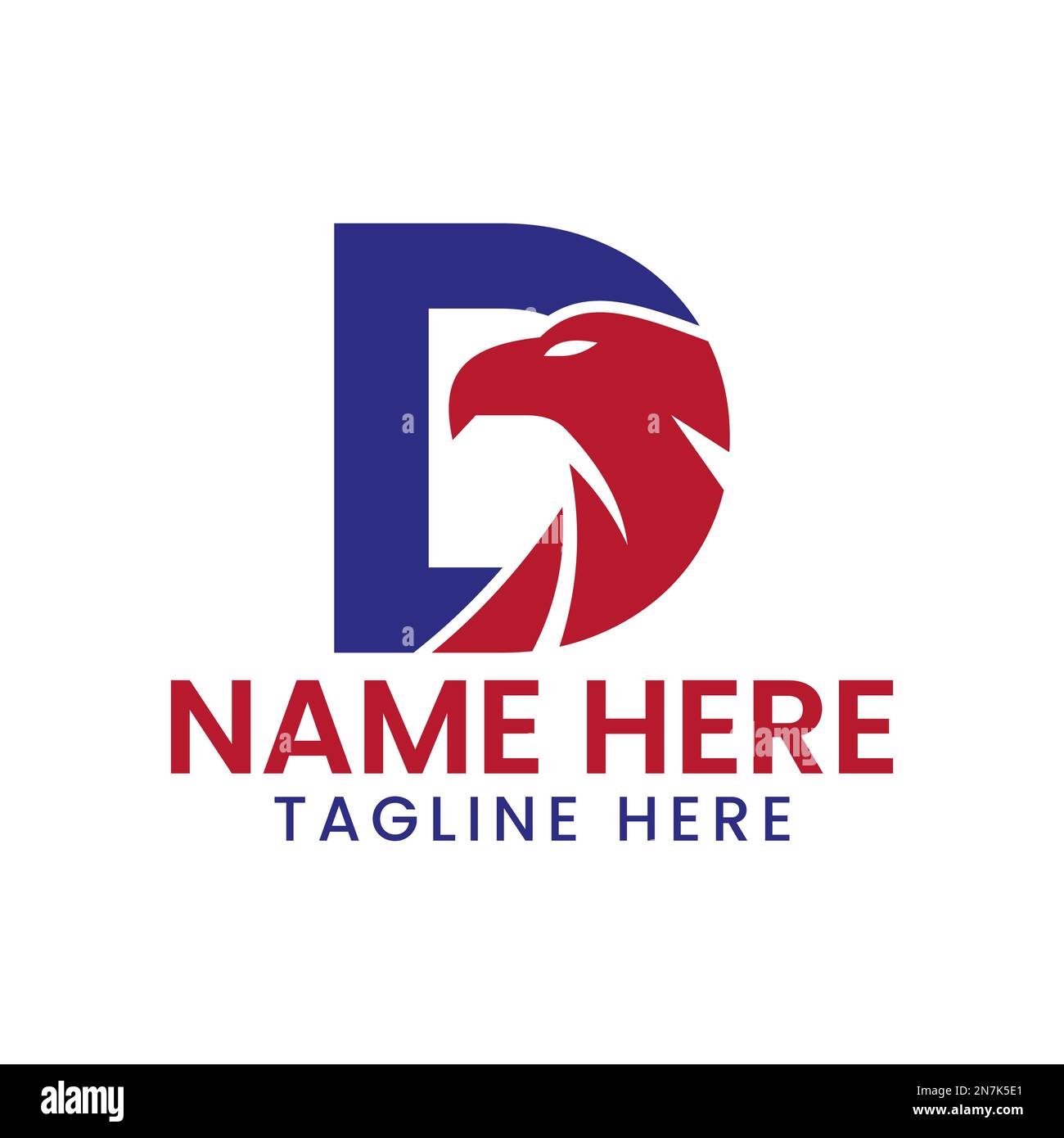 Letter D Eagle Logo Design Vector Template Stock Vector Image & Art - Alamy
