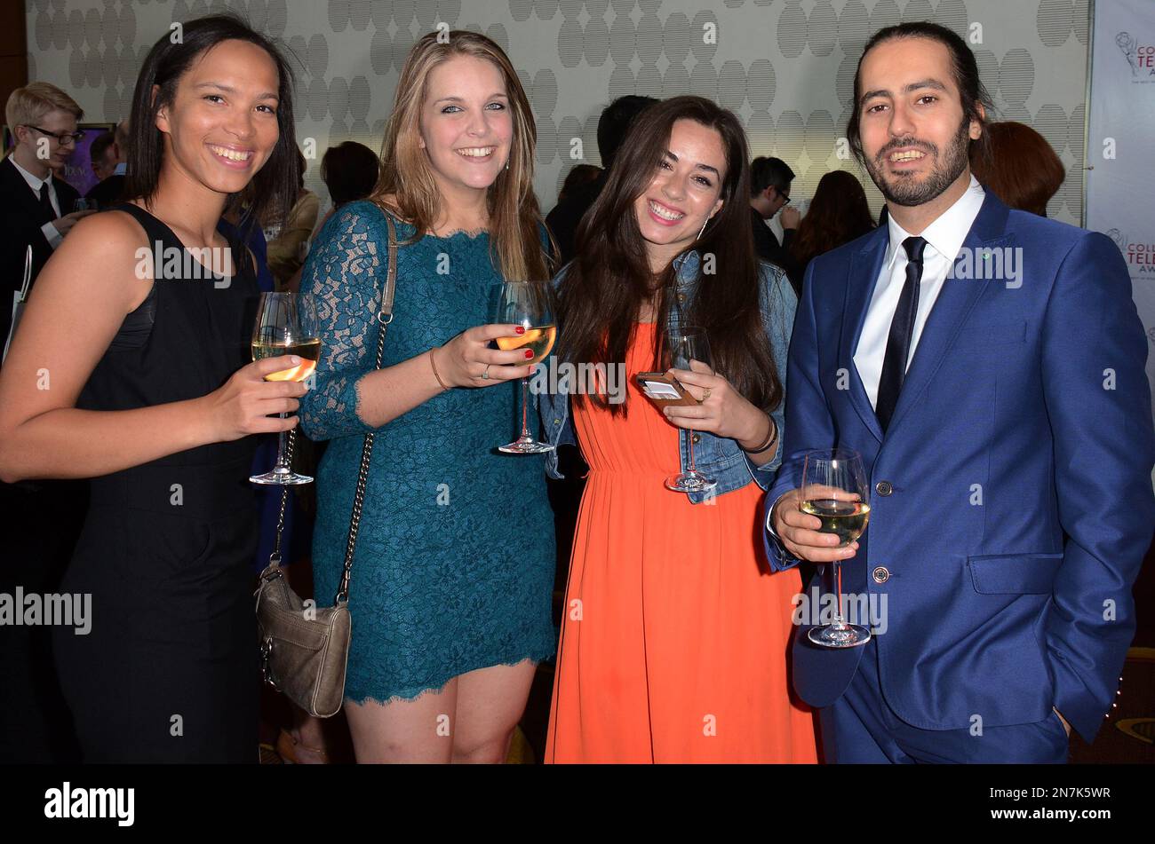 Jenn Lewis (2nd L) of the University of California attends the 34th ...
