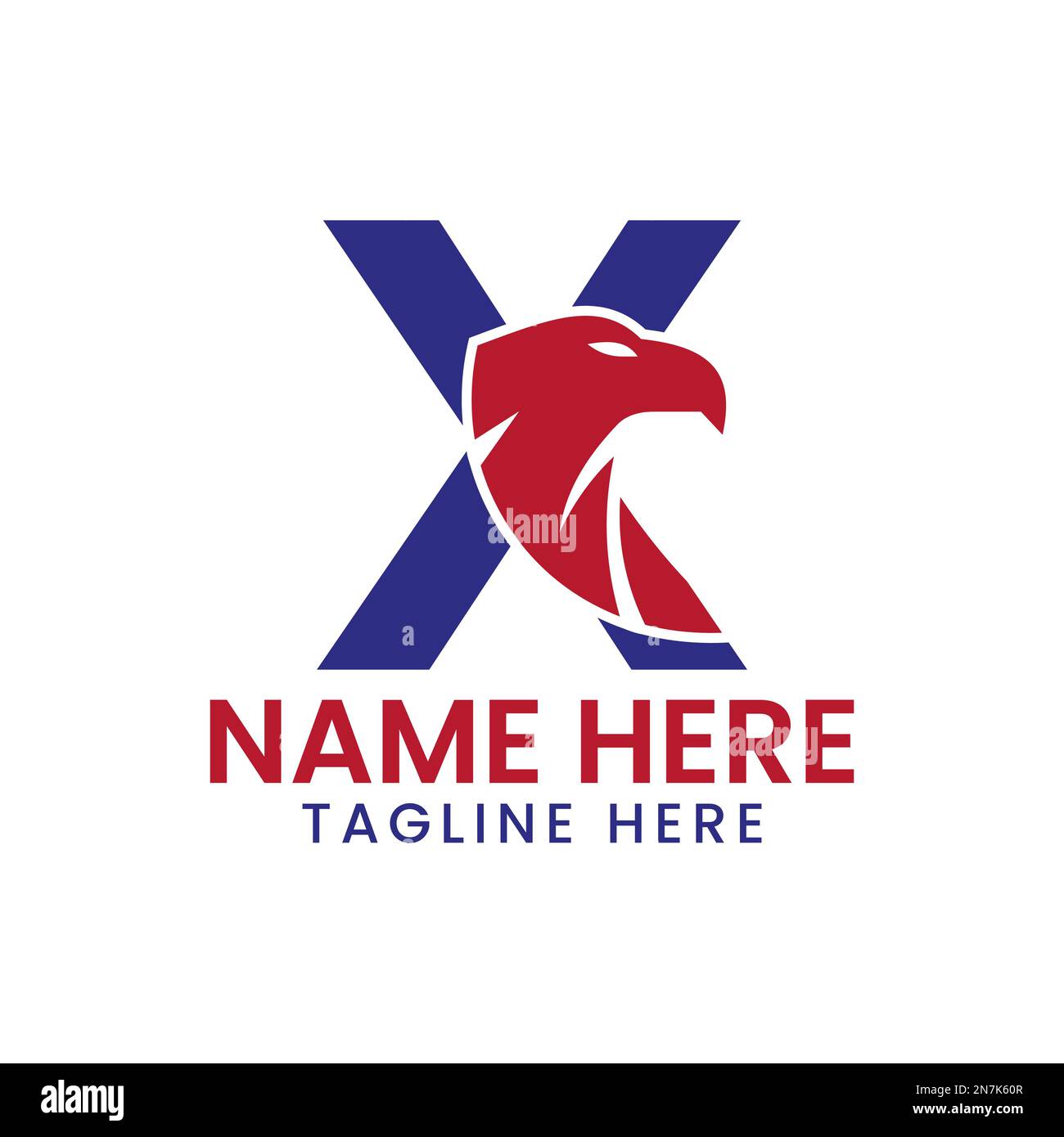 Letter X Eagle Logo Design Vector Template Stock Vector Image & Art - Alamy