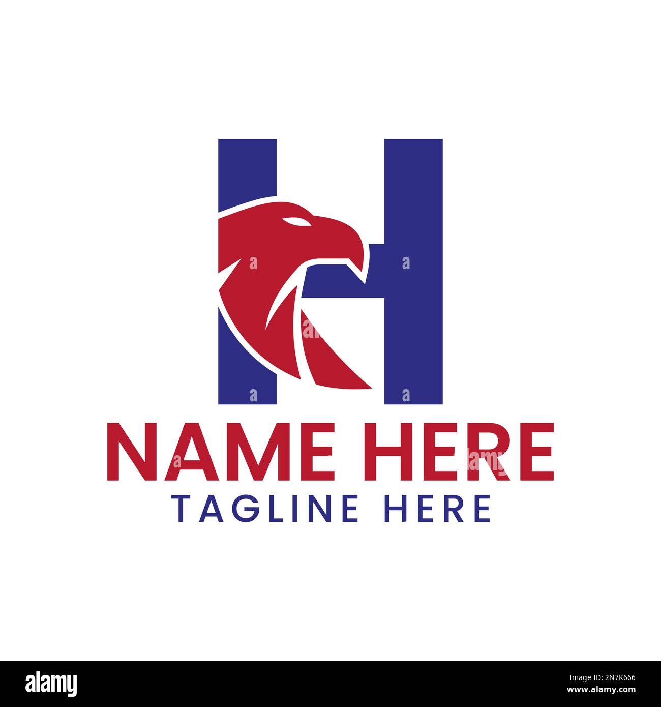 Letter H Eagle Logo Design Vector Template Stock Vector Image & Art - Alamy