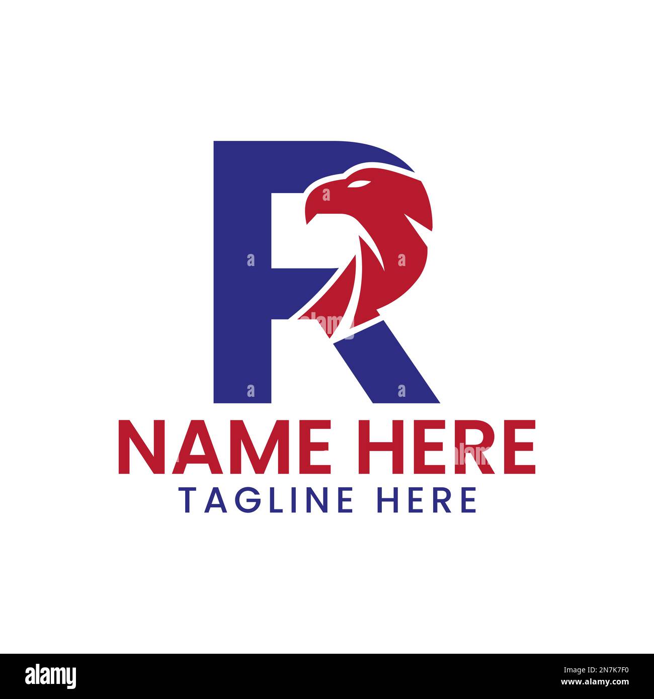 Letter R Eagle Logo Design Vector Template Stock Vector Image & Art - Alamy