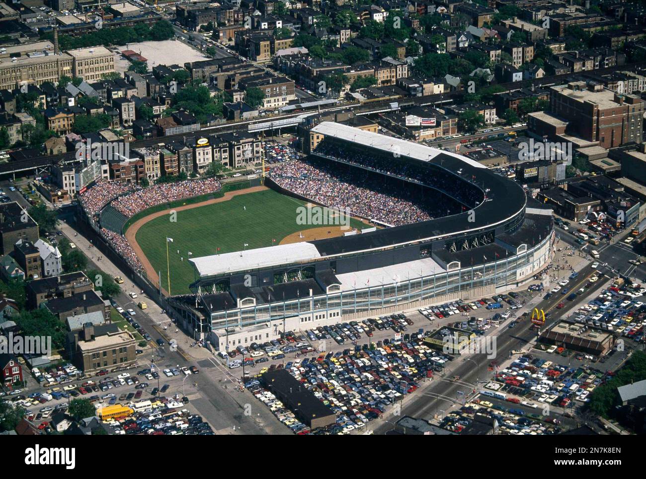 This is an aerial view of what appears to be a capacity crowd at ...