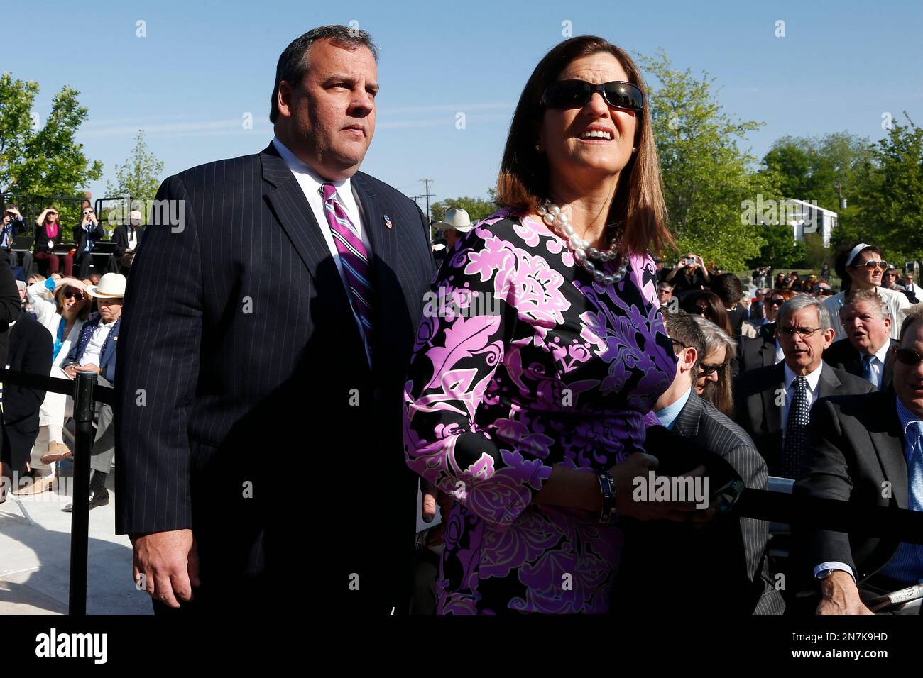 New Jersey Gov. Chris Christie and wife Mary Pat arrive at the ...