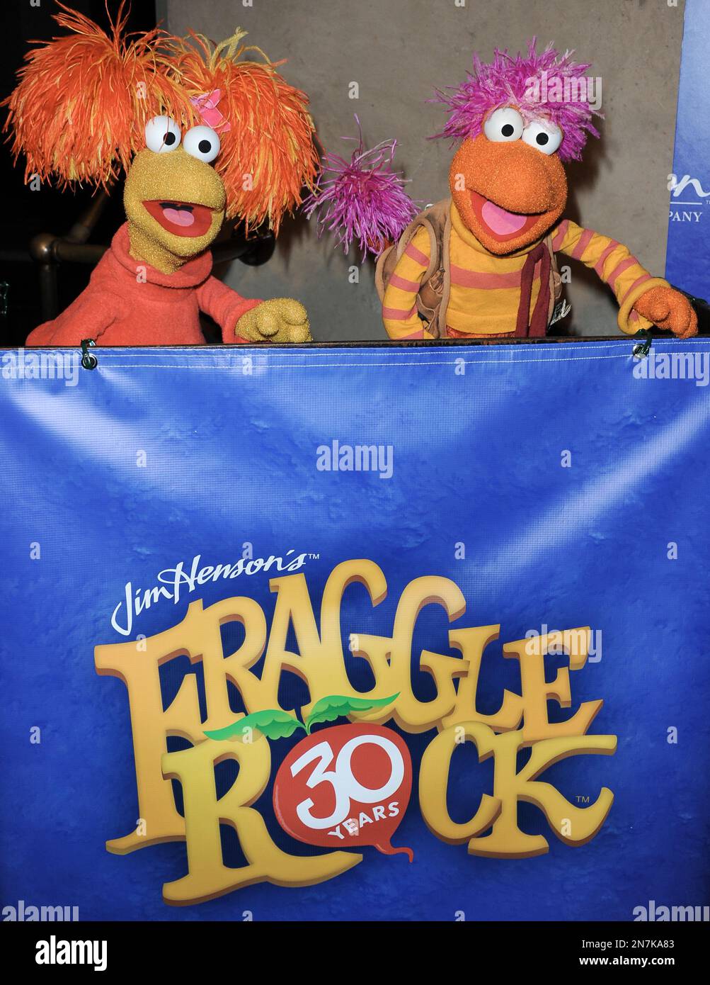 Red Fraggle, left, and Gobo Fraggle arrive at Jim Henson's Fraggle Rock ...