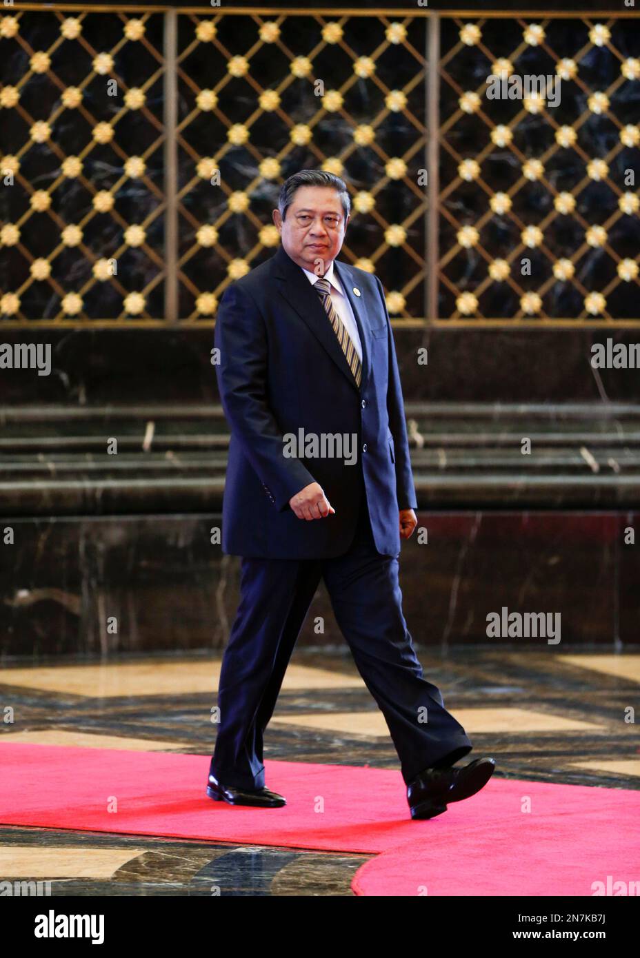 Indonesian President Susilo Bambang Yudhoyono arrives for Retreat ...