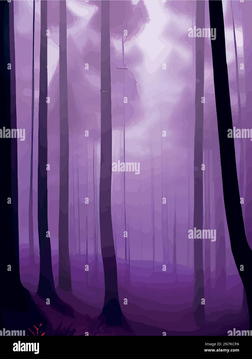 Woodland without forest Stock Vector Images - Alamy