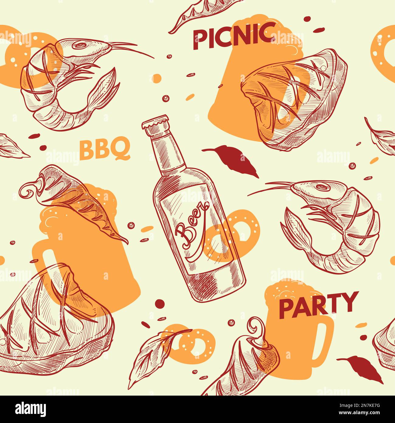 Meat vegetables fish Stock Vector Images - Alamy