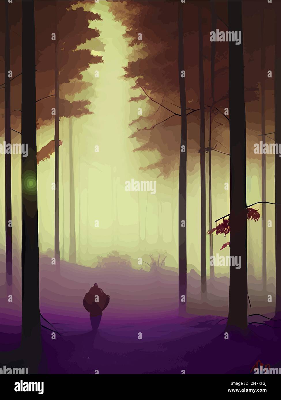 Woodland without forest Stock Vector Images - Alamy