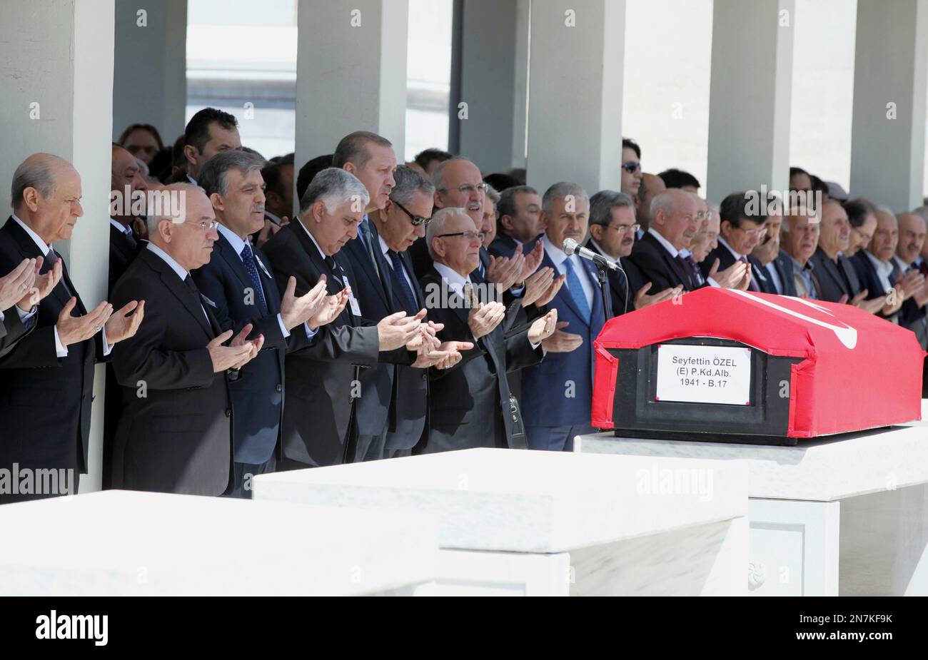 From left, Turkey's opposition nationalist leader Devlet Bahceli ...
