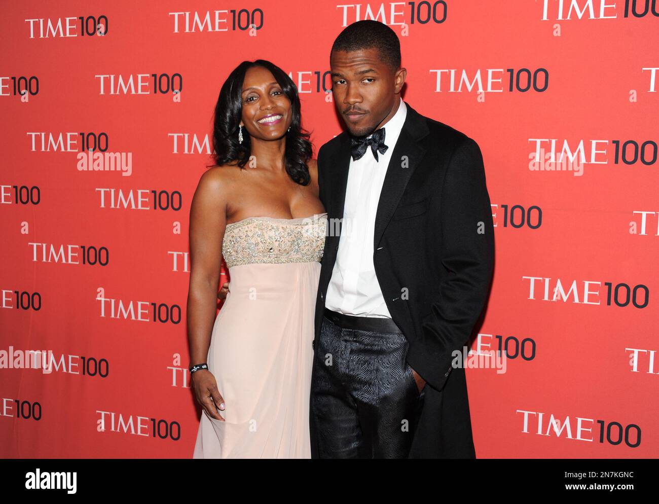 Singer Frank Ocean and his mother Katonya Breaux Riley attend the TIME ...