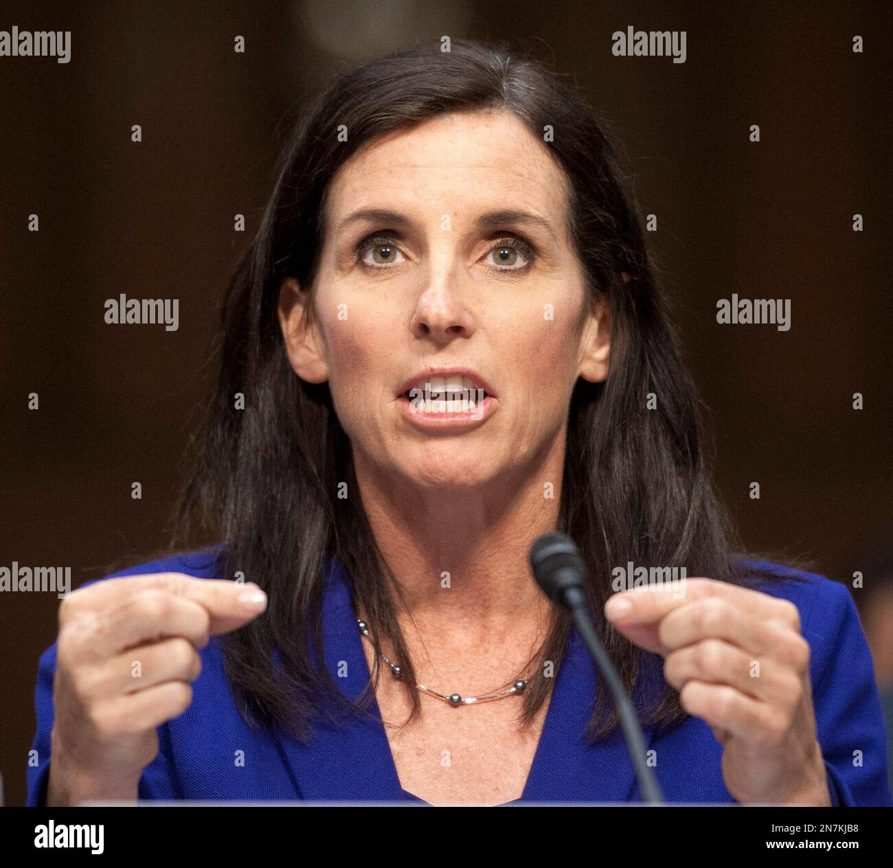 Retired Air Force Col/ Martha McSally testifies on Capitol Hill in ...