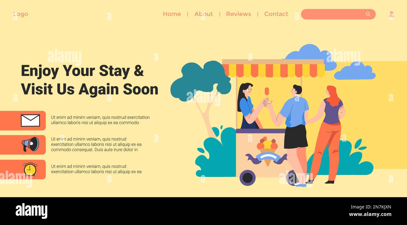 Enjoy your stay and visit us again soon, fair Stock Vector Image & Art ...