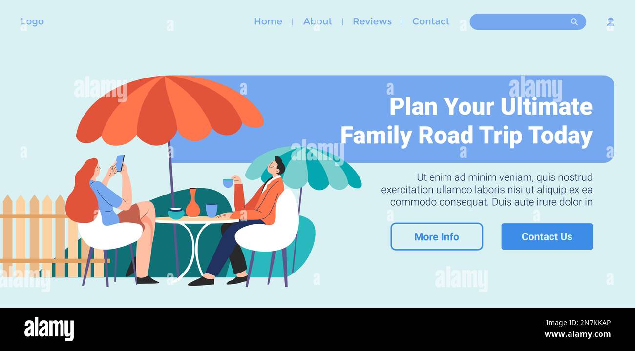 Plan your ultimate family road trip today vector Stock Vector Image ...