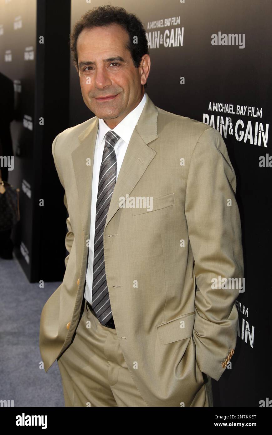 Tony Shalhoub arrives at the LA Premiere of "Pain and Gain" at the TCL ...