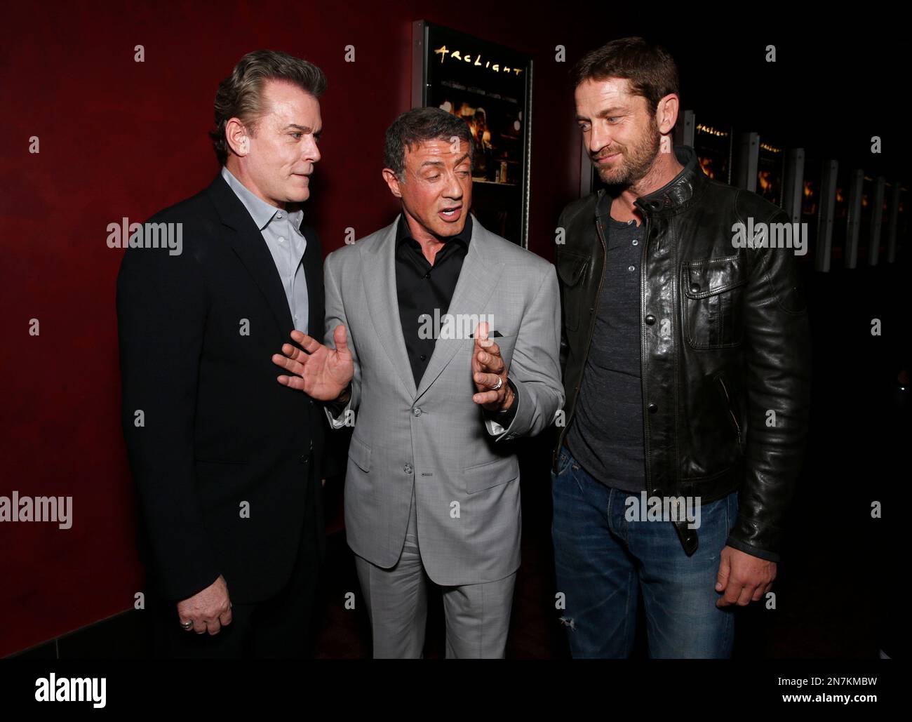 Ray Liotta, Sylvester Stallone and Gerard Butler attend the DeLeon ...