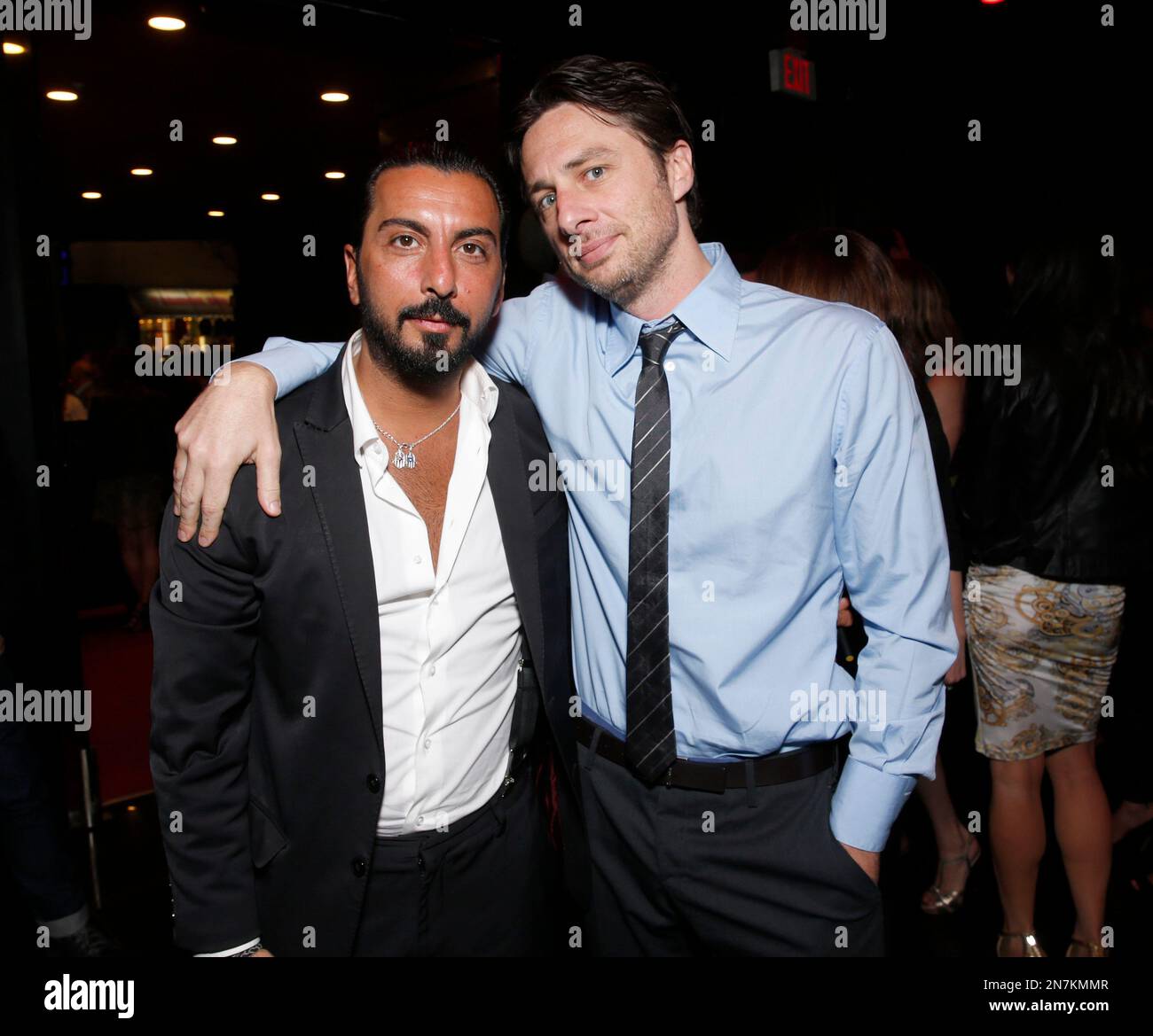 Zach Braff and Danny A. Abeckaser attend the DeLeon Tequila special ...
