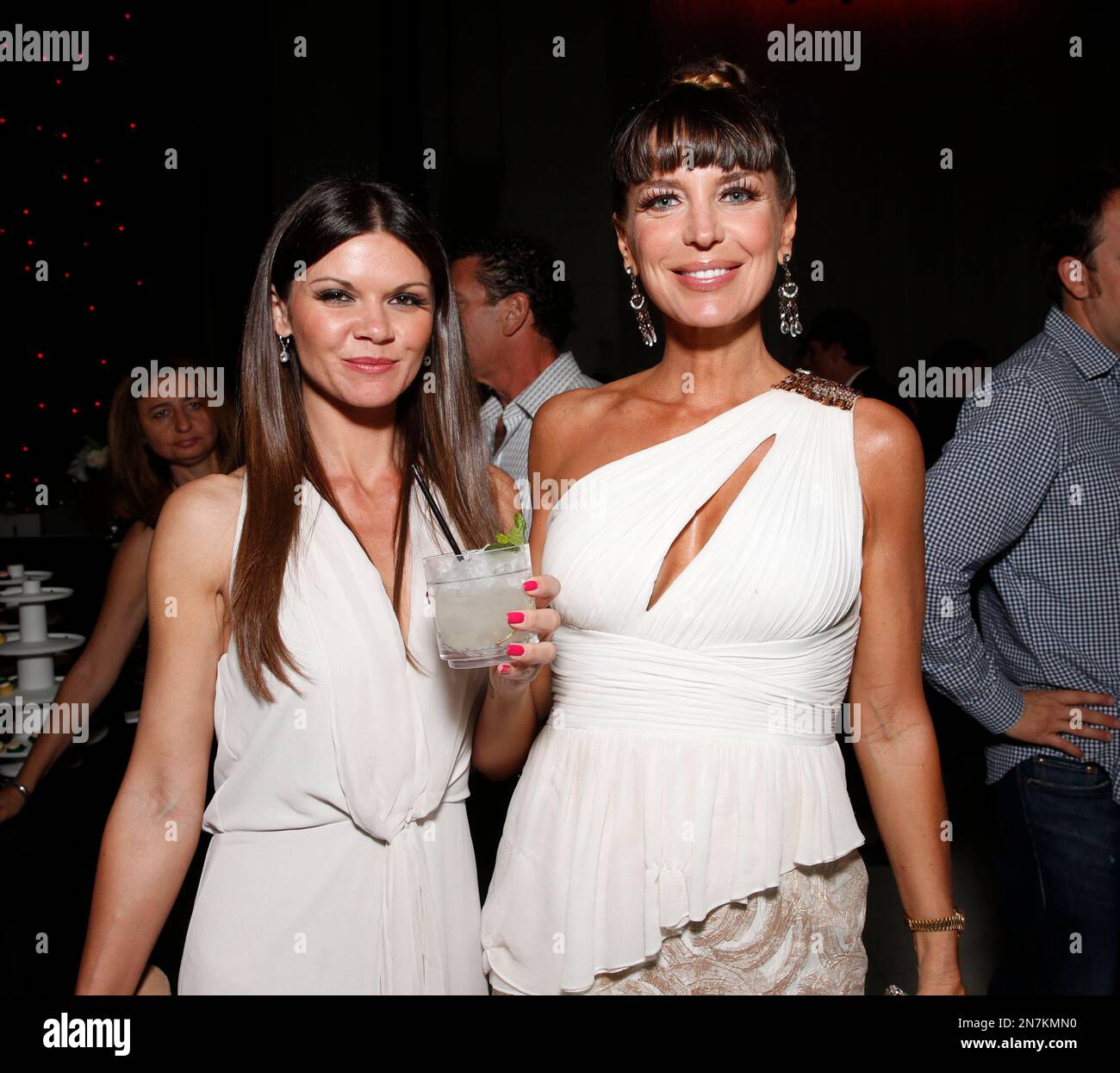 Danielle Vasinova and Sandra Vidal attend the DeLeon Tequila special ...