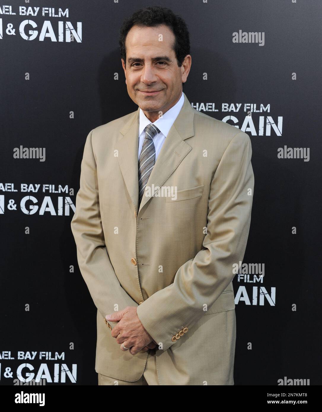 Tony Shalhoub arrives at the LA Premiere of "Pain and Gain" at the TCL ...