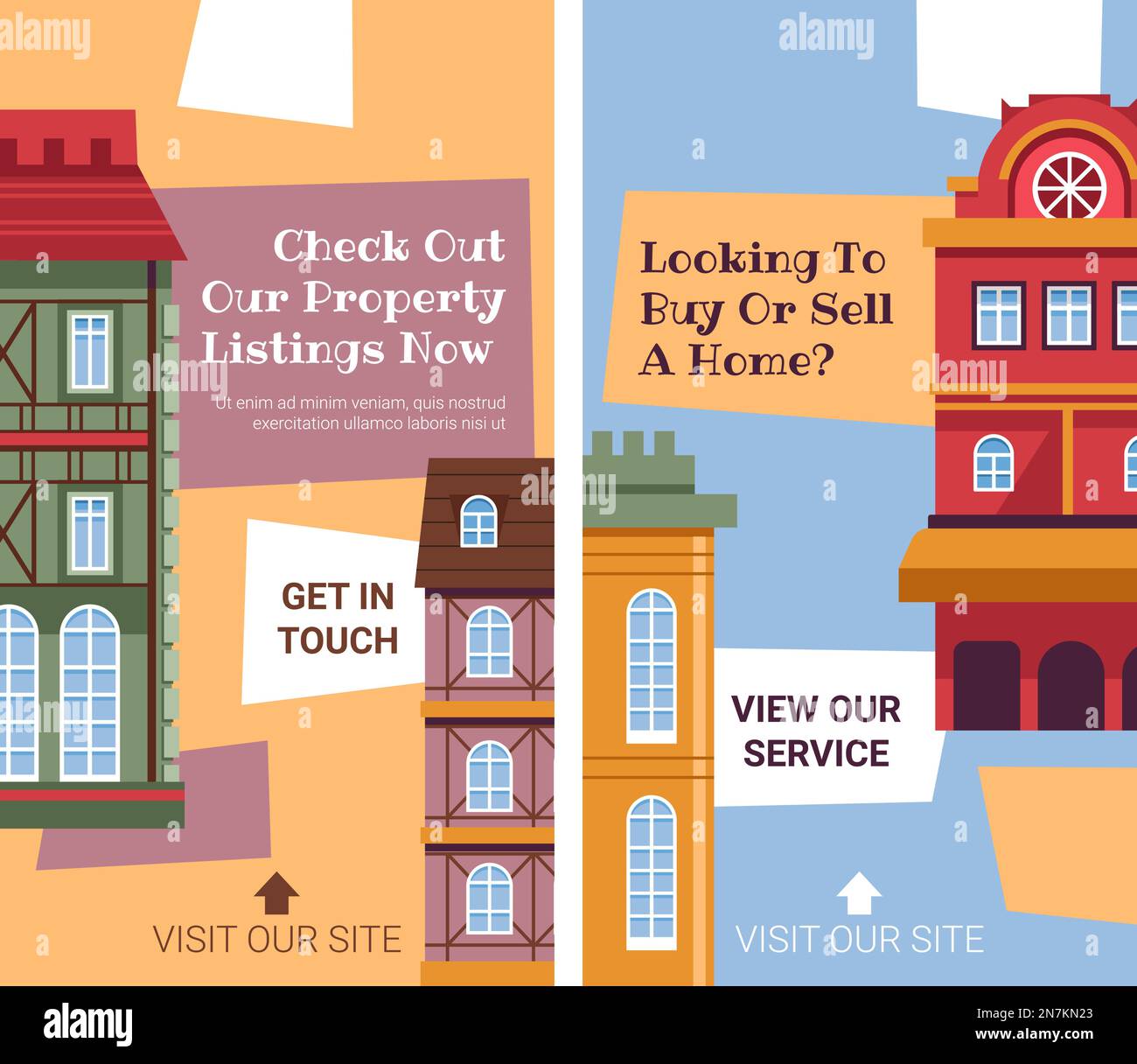 Estate agency listing Stock Vector Images - Alamy