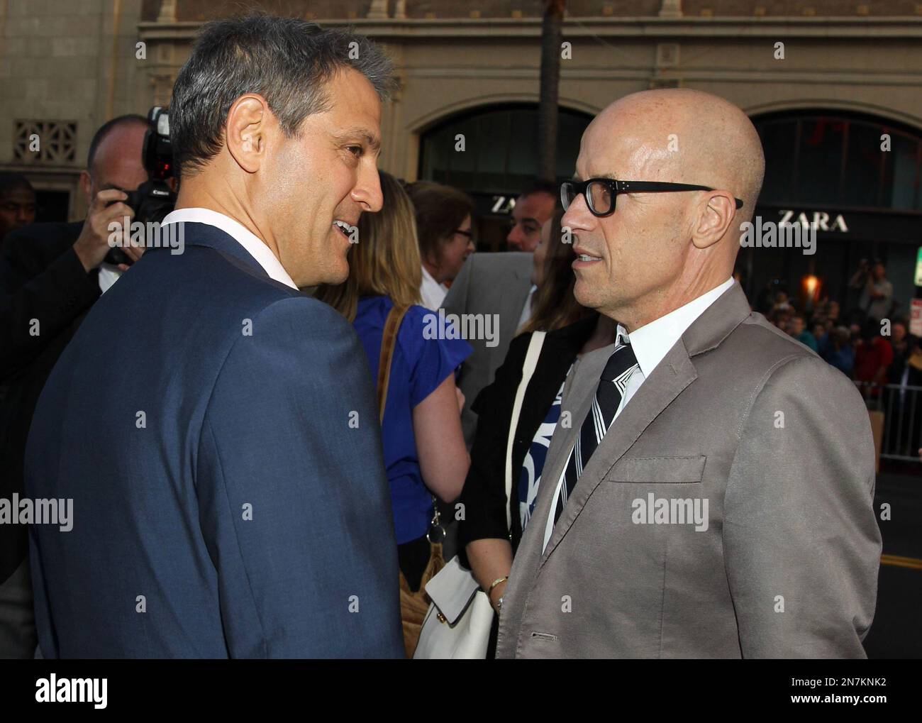 Co-CEO of William Morris Endeavor Ari Emanuel, left, and producer ...