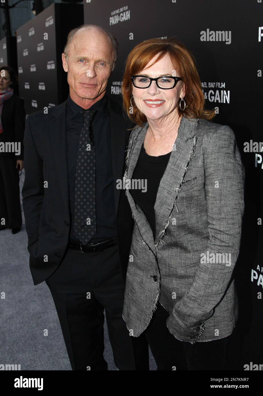 Actor Ed Harris and wife, Amy Madigan, arrive at the LA Premiere of ...
