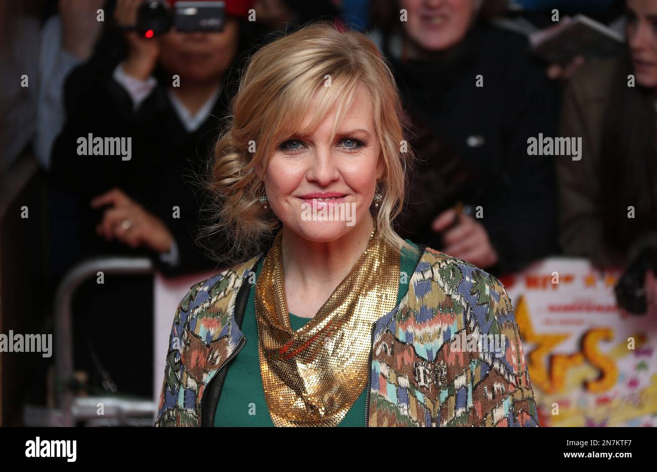 British actress Ashley Jensen arrives at the UK Premiere of All Stars ...