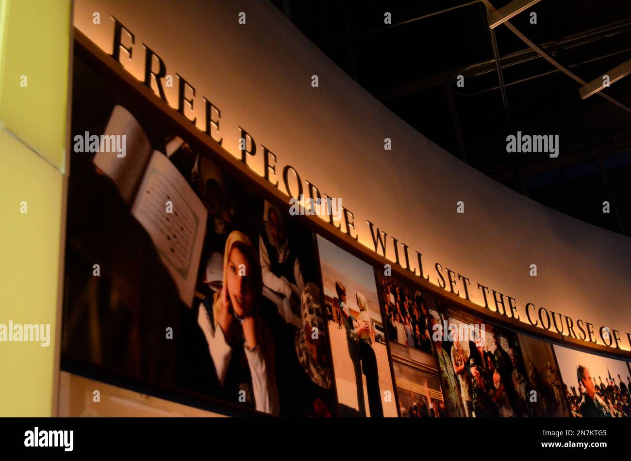 In this photo taken April 16, 2013, an exhibit displaying various ...