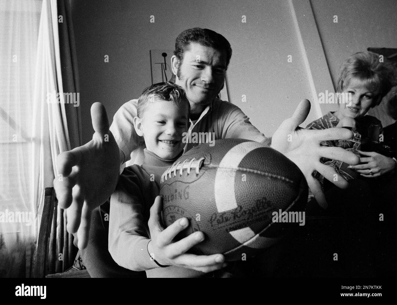 Don Maynard is shown at home in his Long Beach, Long Island home with ...