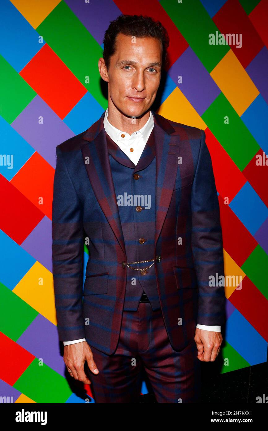 Actor Matthew McConaughey arrives for The Cinema Society's screening of ...
