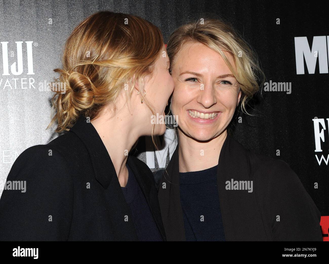 Actresses Greta Gerwig, left, and Mickey Sumner attend the premiere of ...