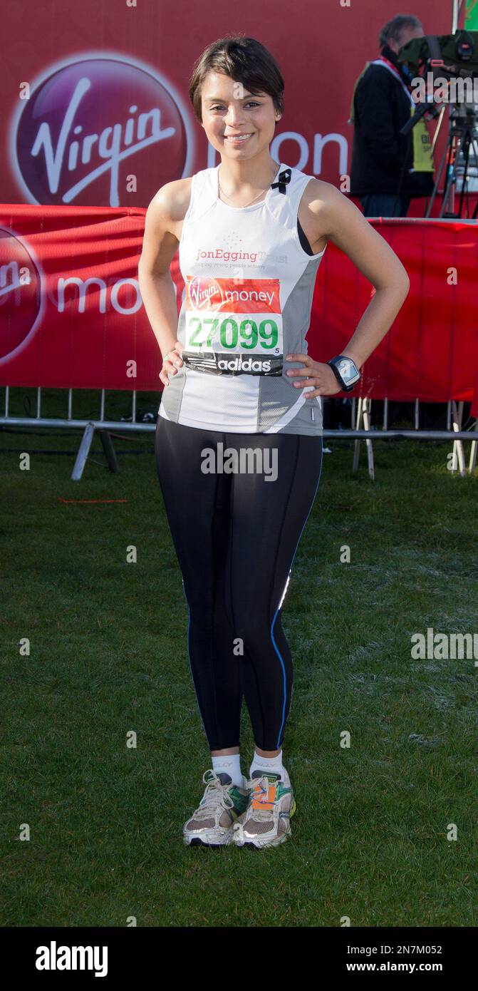 Emma Poulter poses for photographs ahead of running in this year's ...