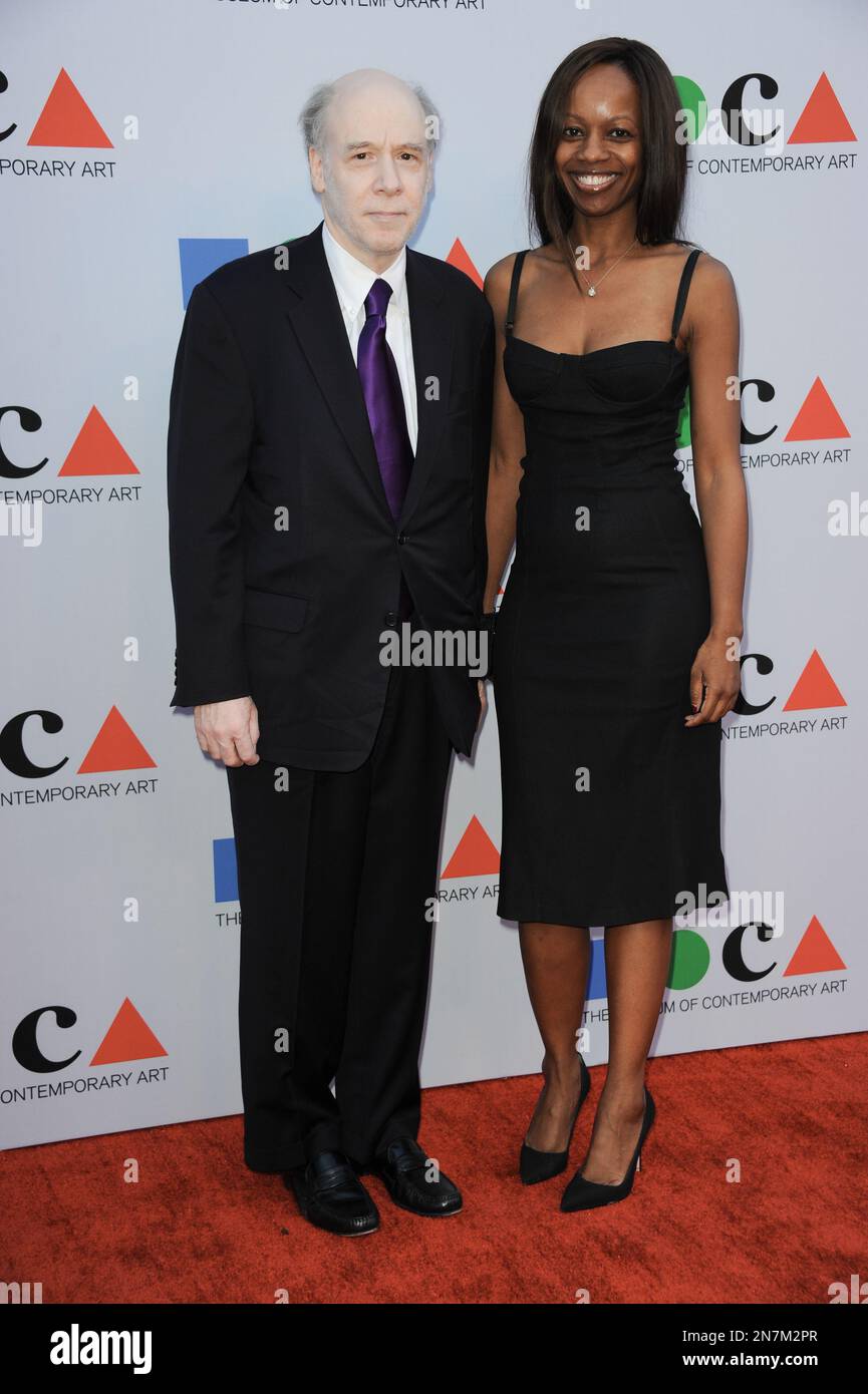 Dr. David Conney, left, and Dominique Shelton arrive at the 2013 MOCA ...