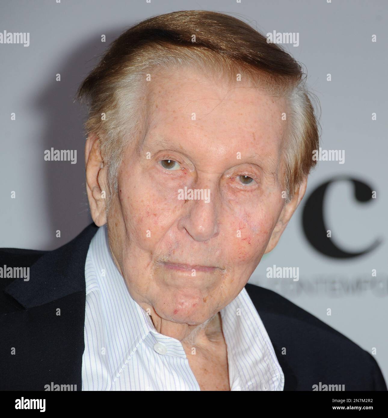 Sumner Redstone arrives at the 2013 MOCA Gala celebrating the opening ...