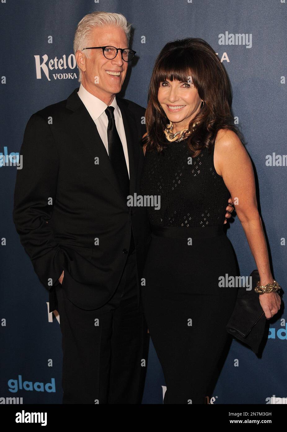 Mary Steenburgen, right, and Ted Danson arrive at the 24th Annual GLAAD ...