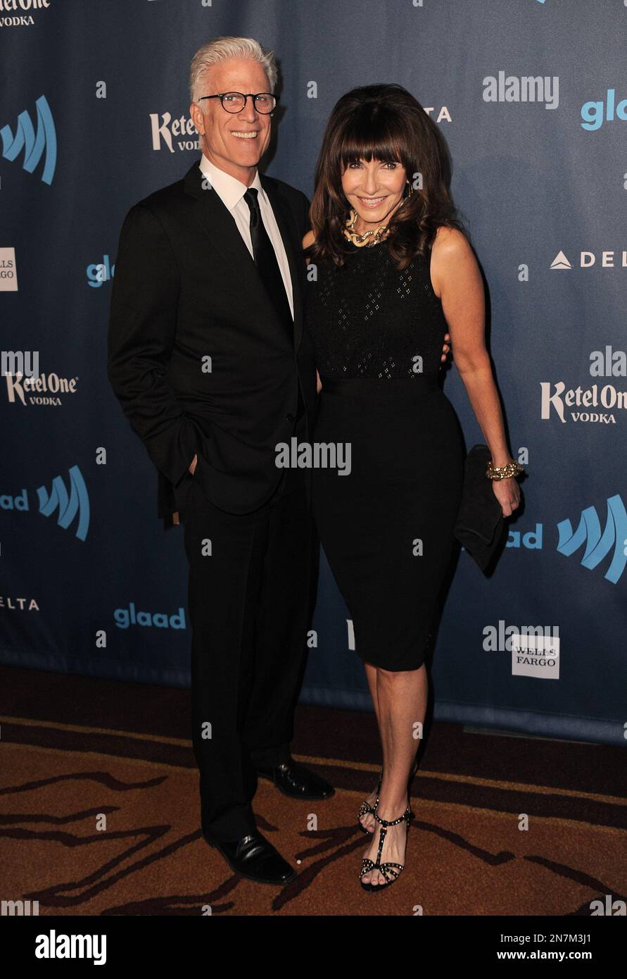 Mary Steenburgen, right, and Ted Danson arrive at the 24th Annual GLAAD ...