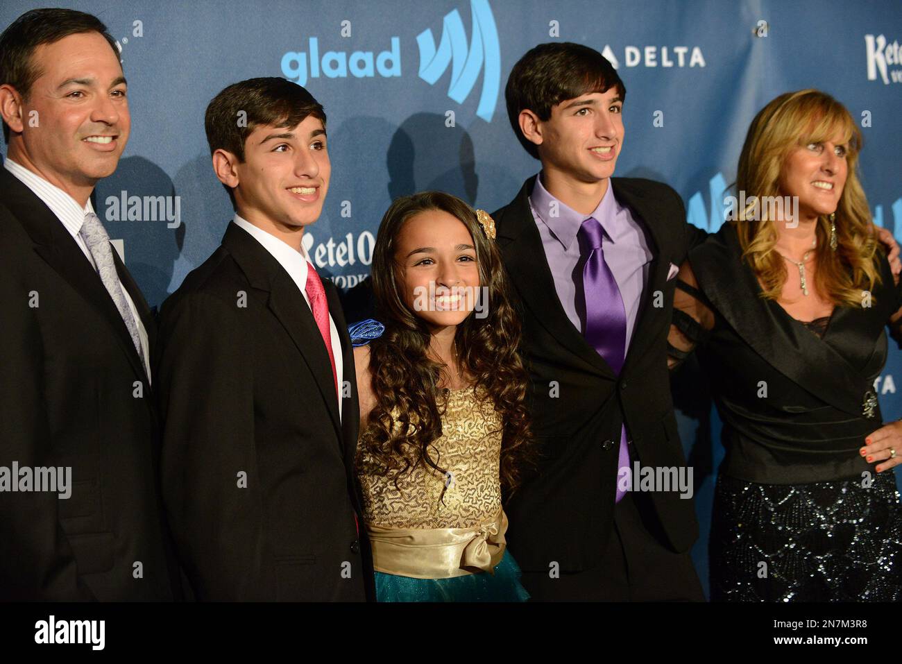 Jazz Jennings and family arrive at the 24th Annual GLAAD Media Awards ...