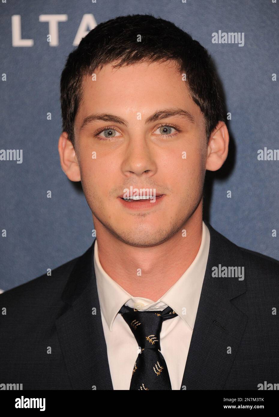 Logan Lerman arrives at the 24th Annual GLAAD Media Awards at the JW ...