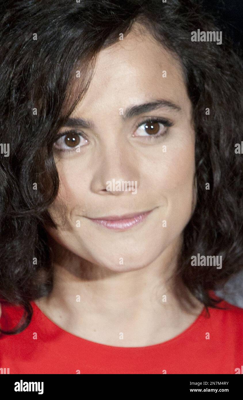 Brazilian Actress Alicia Braga, poses for photos to promote her ...