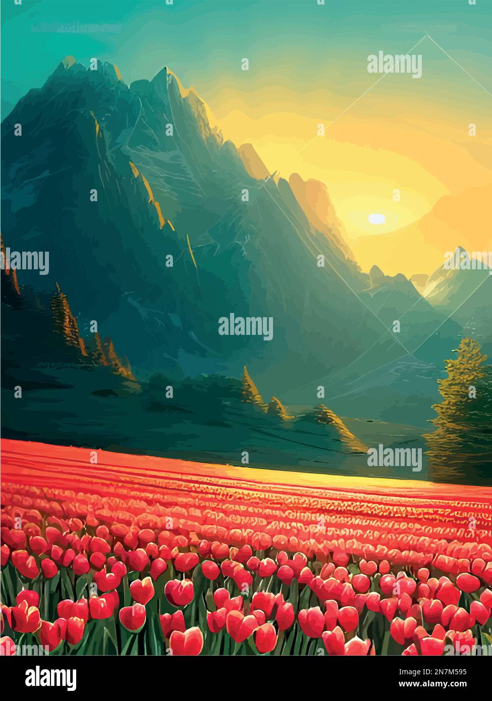 Dutch flower festival Stock Vector Images - Alamy